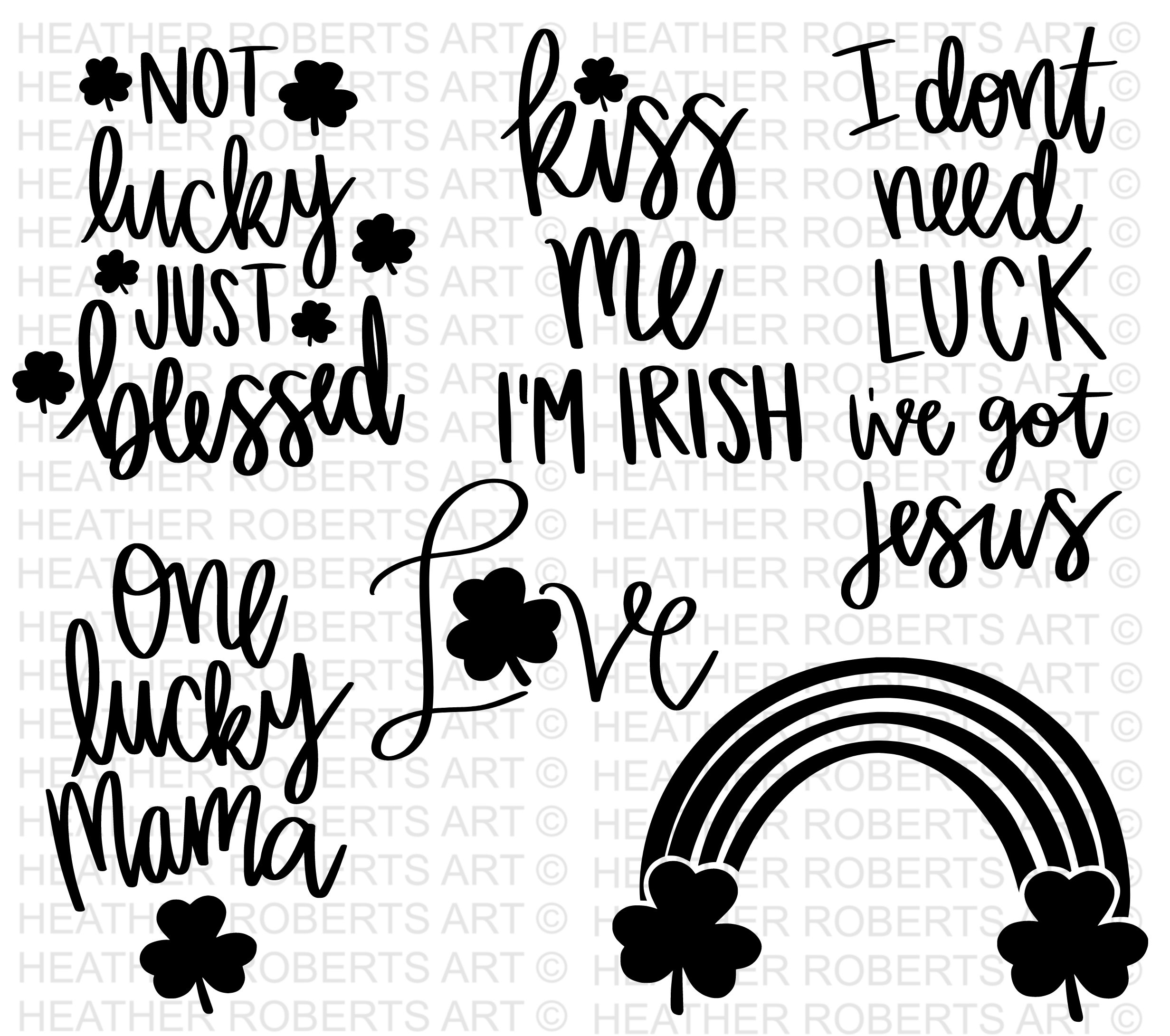 Paquete SVG del día de San Patricio SVG afortunado SVG - Etsy México