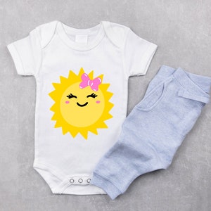 Cute Sun Clipart SVG, Sun SVG, Sun Clipart SVG, Summer Svg, Baby Kids ...