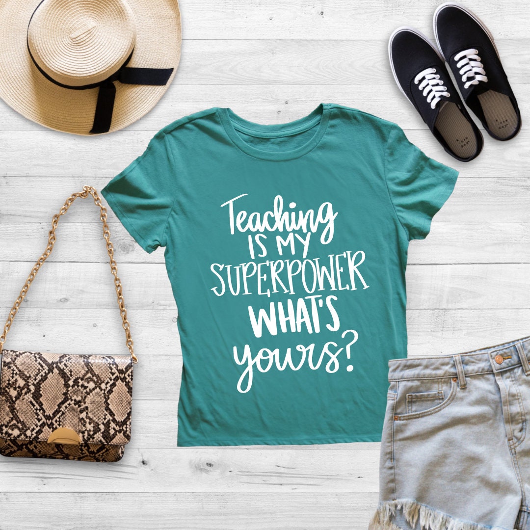 Teaching is My Superpower SVG Teacher SVG School SVG Teach - Etsy