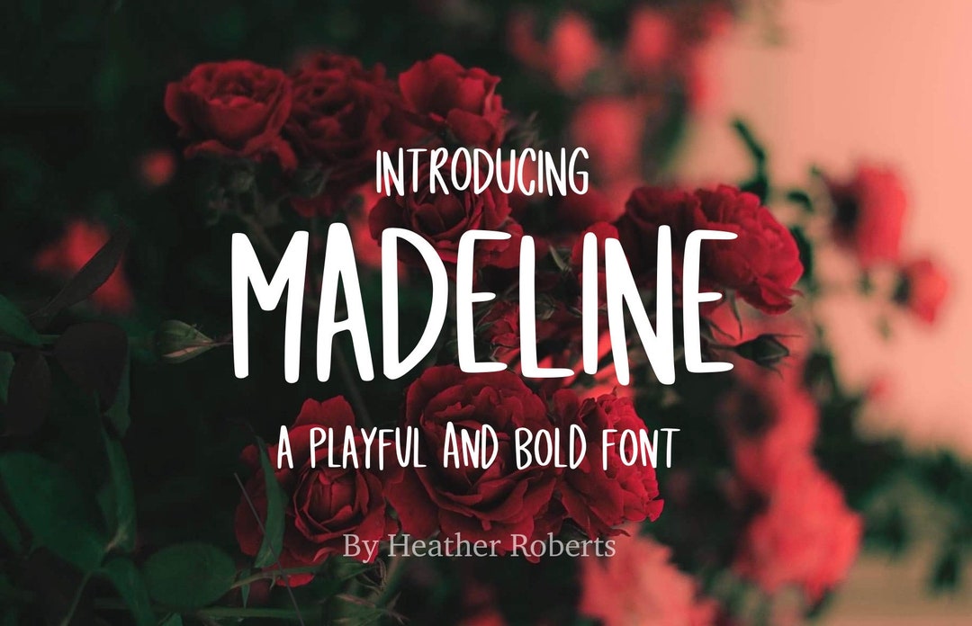 Madeline Font, Cute Font, Handwritten Font, Cricut Font, Instant ...