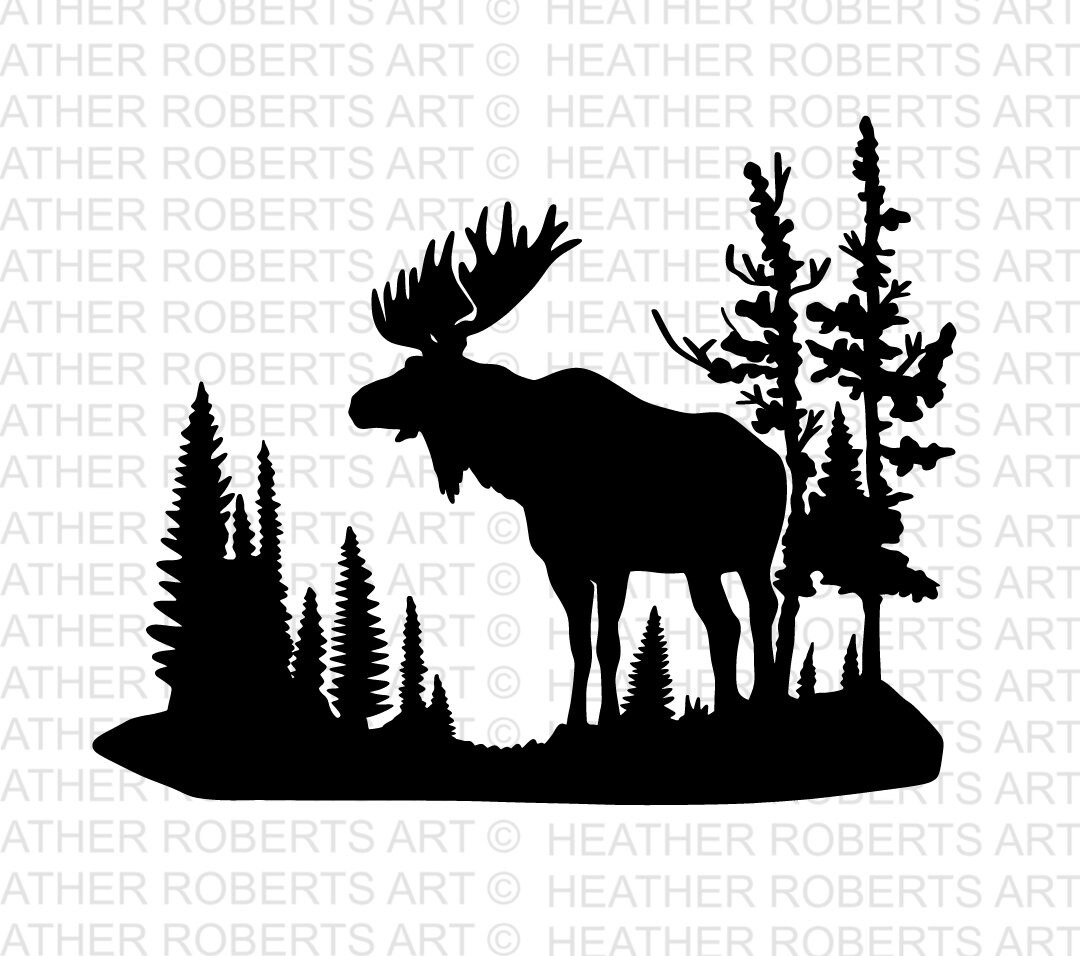 Moose SVG, Nature Moose Svg, Baby Moose Svg, Animals Svg, Moose ...