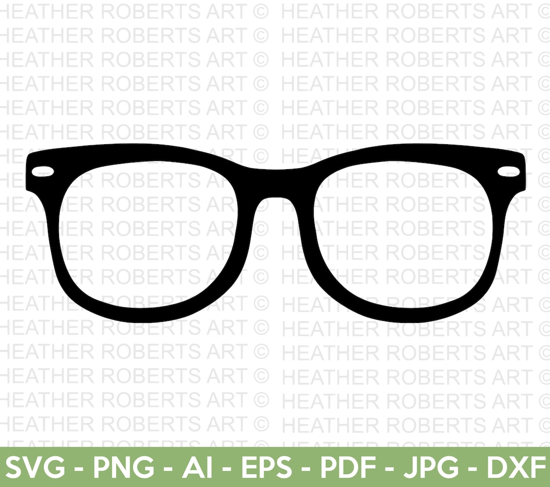 Glasses Svg, Eyeglasses Svg, Glasses Silhouette, Spectacles SVG ...