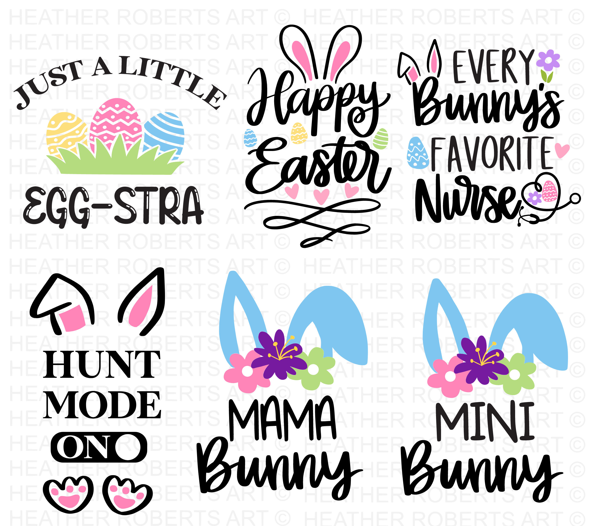 Easter SVG Bundle Happy Easter SVG Easter Bunny SVG Easter - Etsy