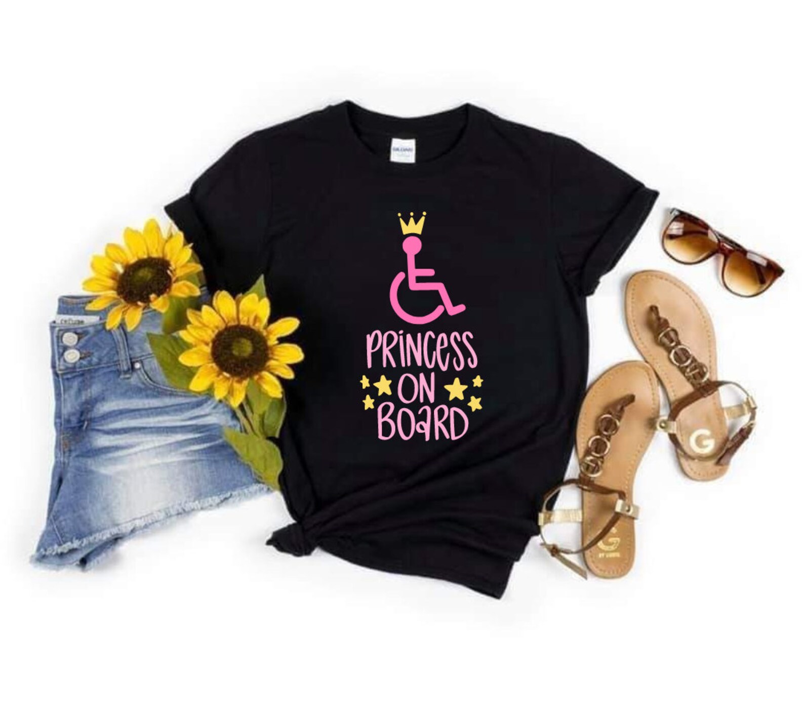 Princess on Board Svg Wheelchair Svg Handicap Svg - Etsy