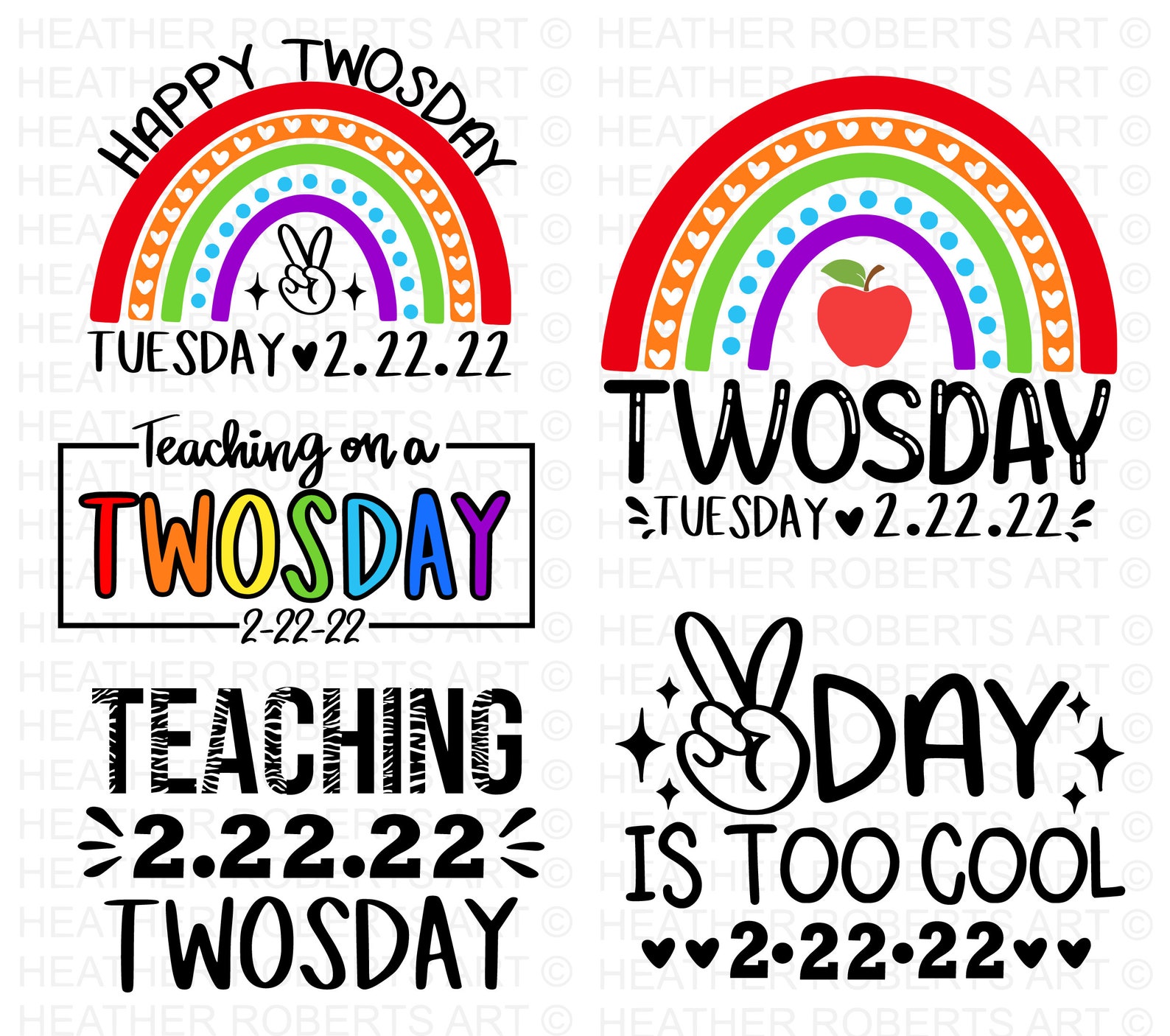 Twosday SVG Bundle Happy Twosday SVG Twosday SVG Twosday | Etsy