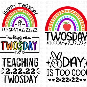 Twosday SVG Bundle, Happy Twosday SVG, Twosday SVG, Twosday Shirt ...