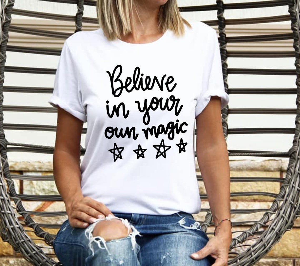Believe in Your Own Magic SVG: Positive Quote Cut File - Etsy