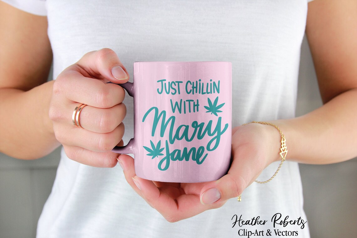 Just Chillin With Mary Jane SVG Weed SVG Marijuana SVG - Etsy Hong Kong