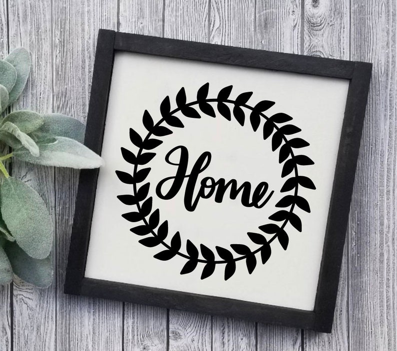 Home Frame Svg Wreath Svg Home Decoration Svg Home Decor - Etsy