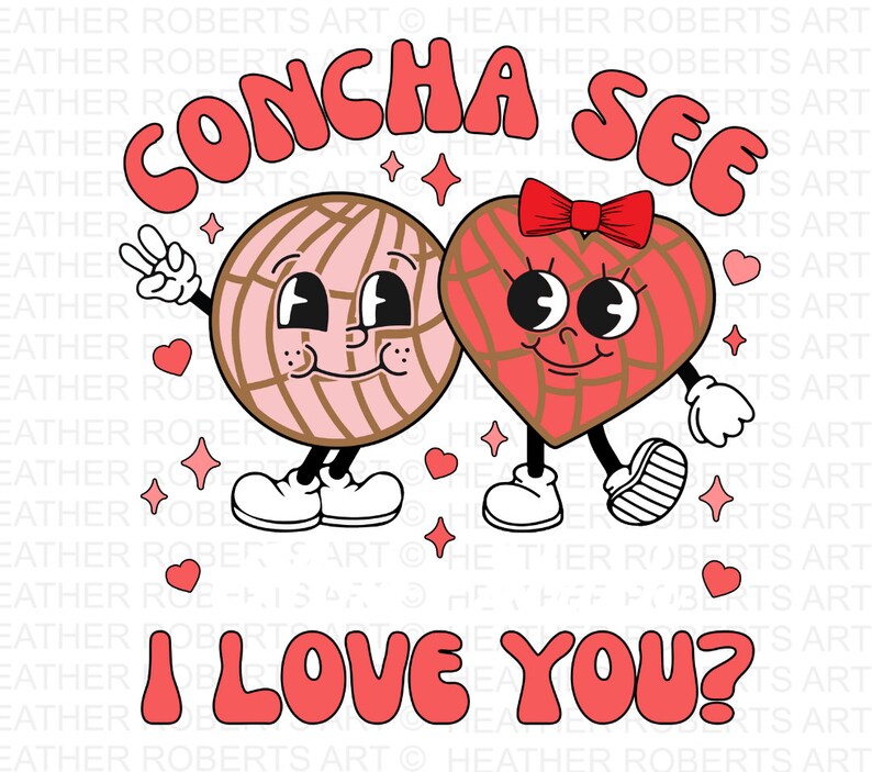 Concha Valentine PNG: Cafecito Y Chisme, Spanish Love (digital Download ...