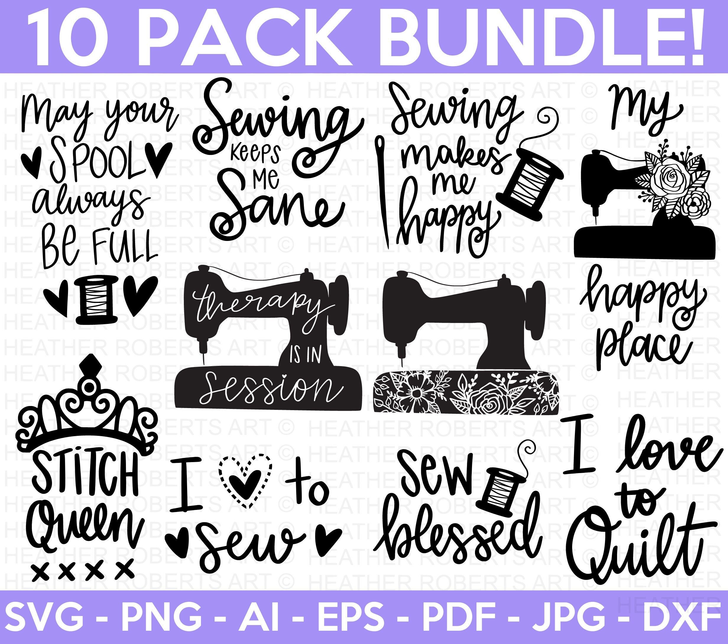 Sewing SVG Bundle Sewing SVG Sewing Machine SVG Stitch - Etsy Canada