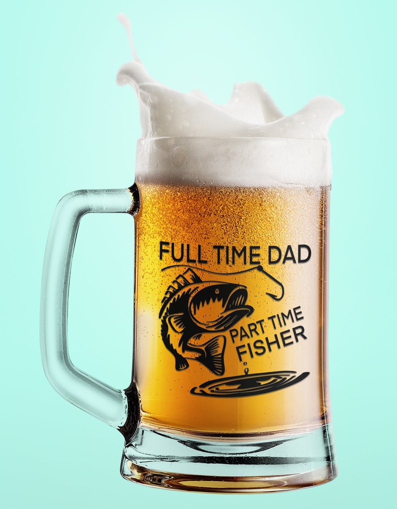 Full Time Dad Part Time Fisher SVG Father's Day SVG Dad - Etsy