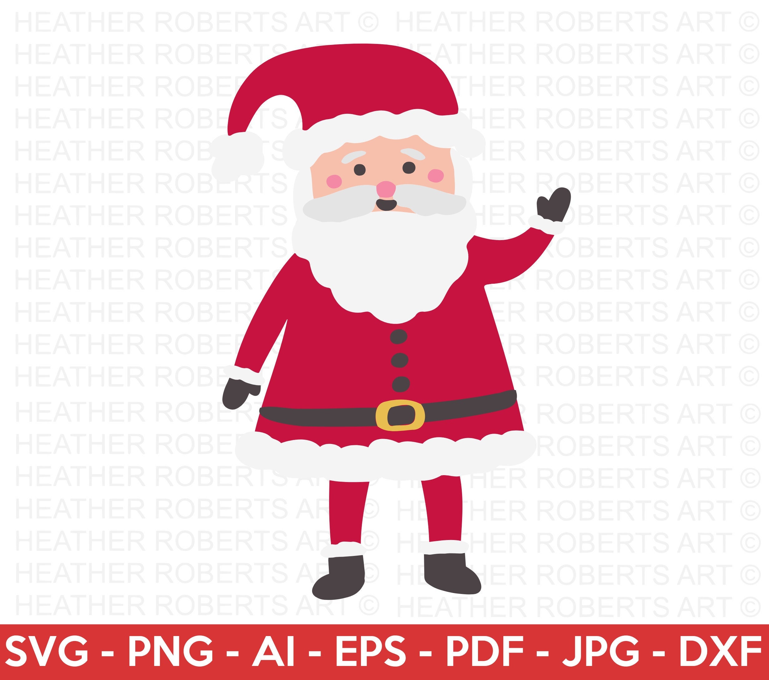 Santa Claus Layered SVG Santa PNG Christmas Svg Christmas - Etsy