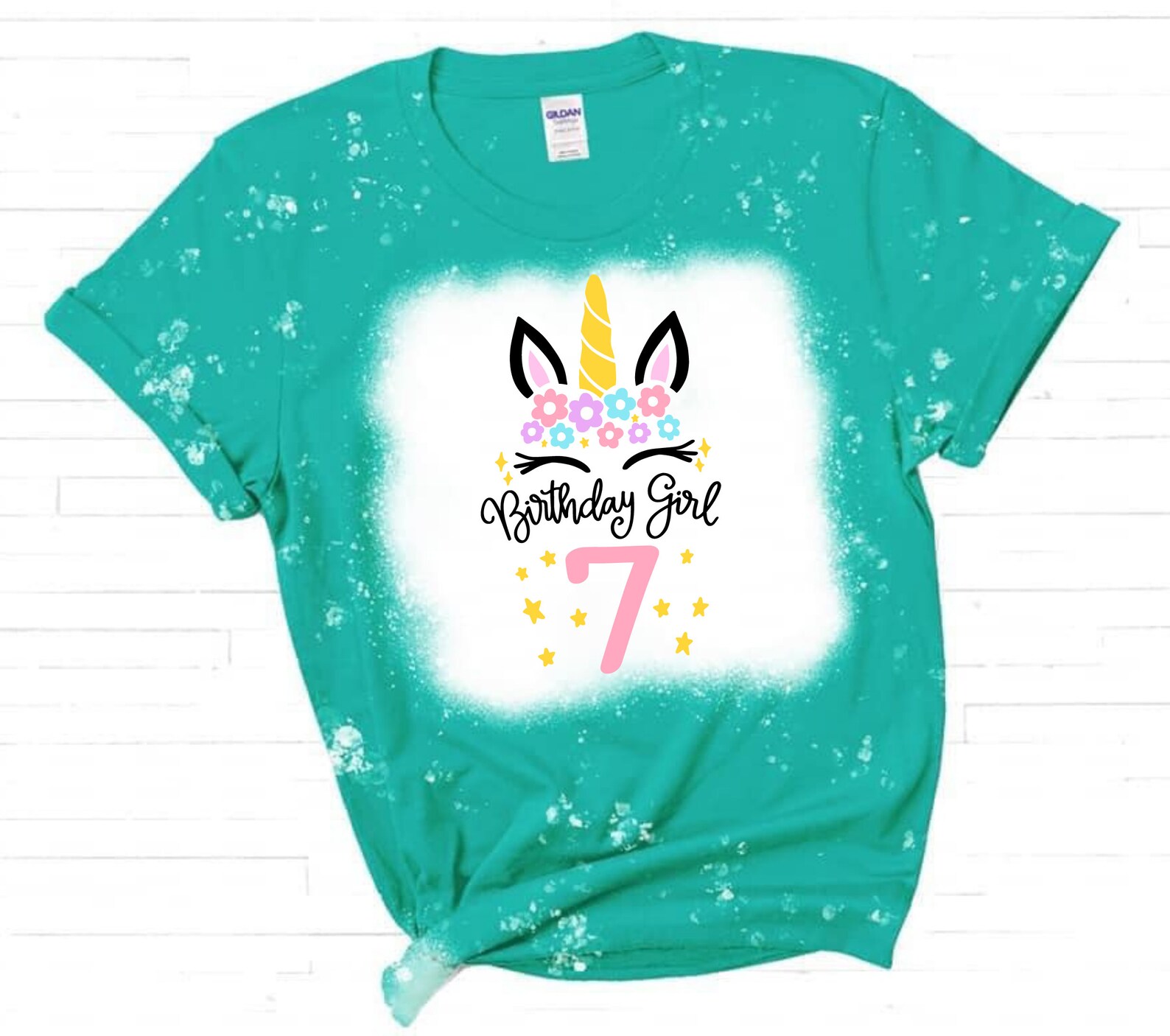 Seventh Unicorn Birthday SVG, 7th Birthday Shirt SVG, Unicorn Face SVG ...