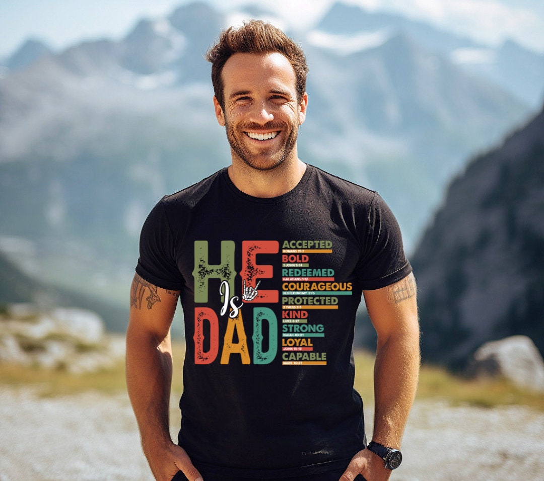 He is DAD Png, Man of God Png, Father's Day Gift, Bible Verse Png ...