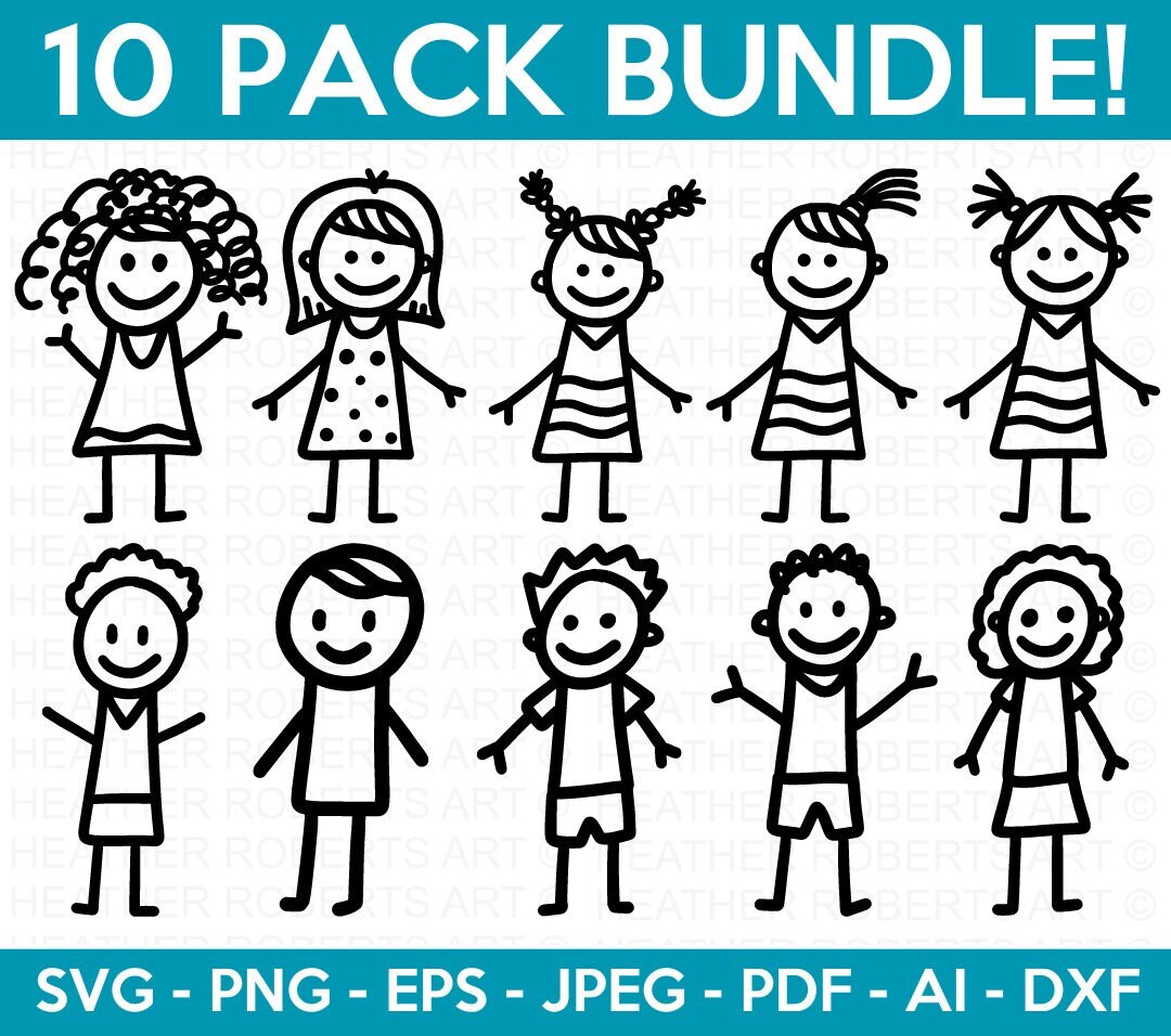 Stick Figures Svg Bundle, Stick People Svg, Stick Figures Svg, Stick ...