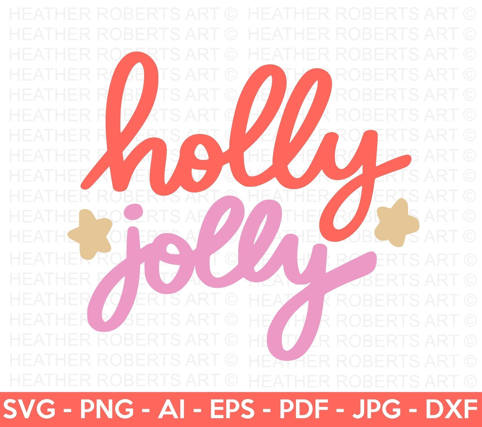 Holly Jolly SVG Retro Christmas SVG Christmas Quotes SVG - Etsy