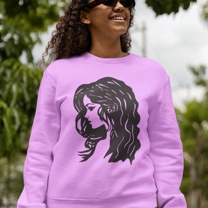 Woman Portrait SVG, Woman Doodle SVG, Lady Doodle Svg, Hand-drawn SVG ...