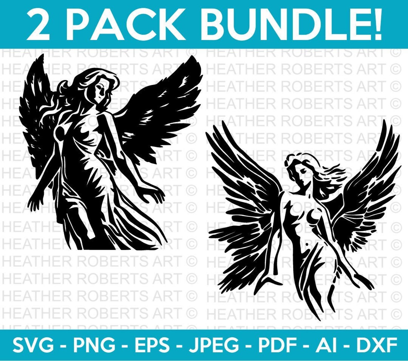 Angel Silhouette SVG Bundle: Religious Cut Files (digital Download) - Etsy