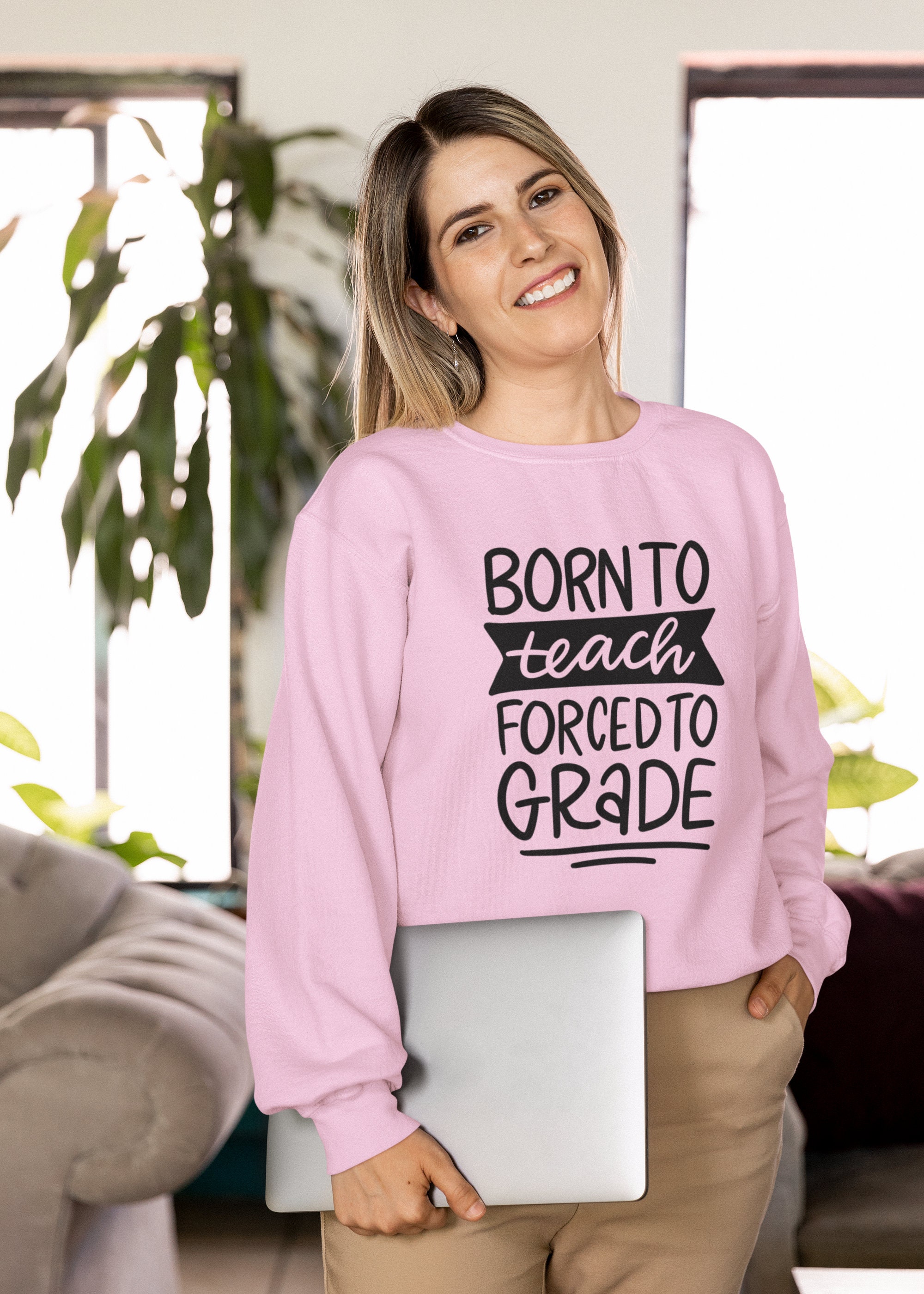 Born to Teach Forced to Grade SVG: Teacher Cricut Cut File (digital ...