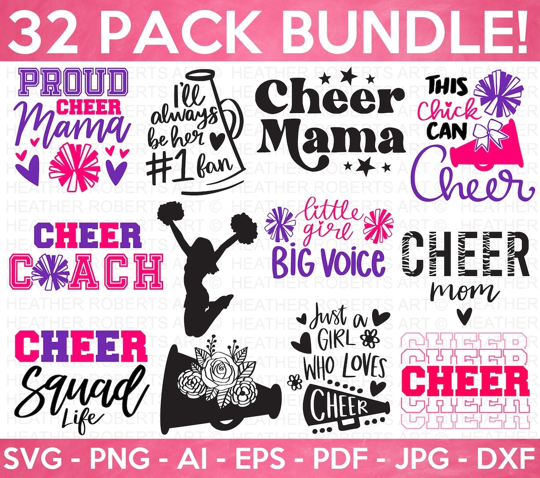 Cheer Biggest SVG Bundle, Cheerleading SVG, Cheer Svg, Cheer Squad Svg ...