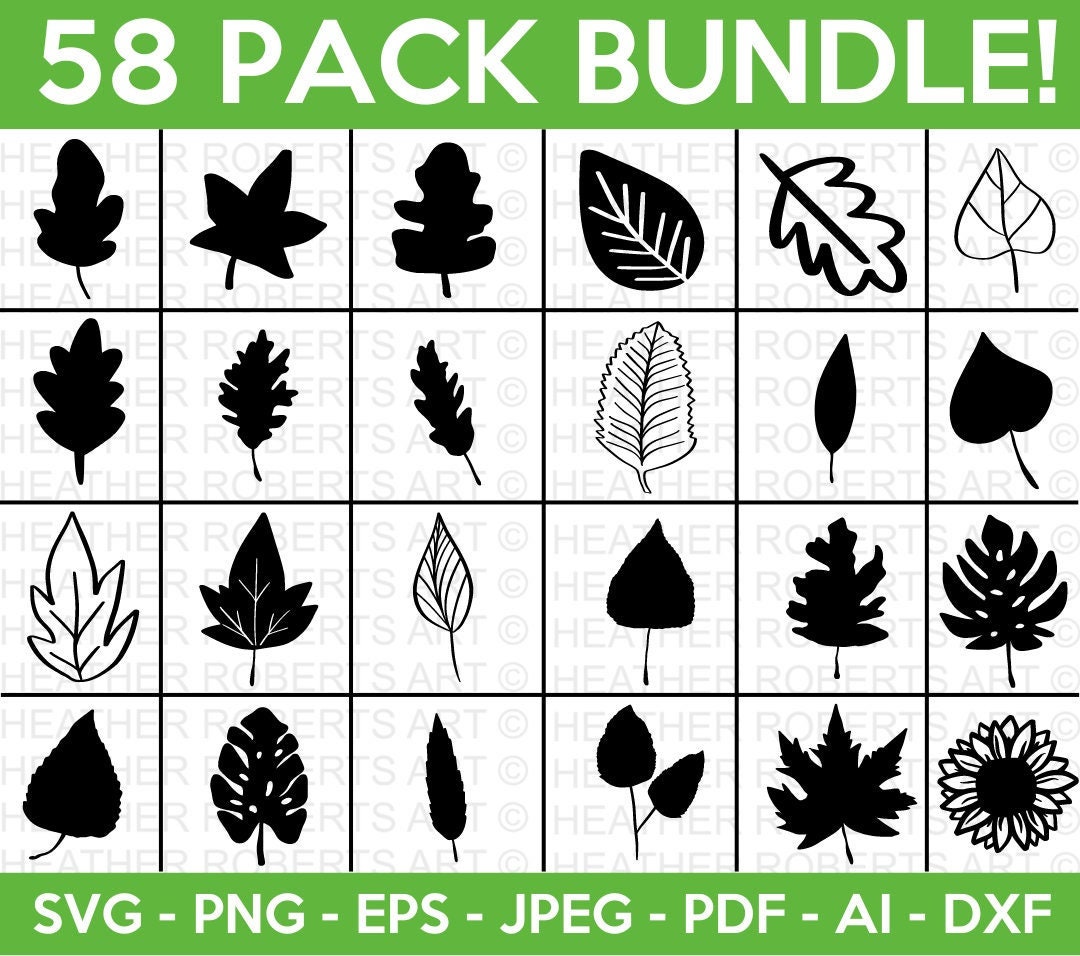 Nature Mega Svg Bundle, Nature Svg, Plants Svg, Leaves Svg, Flowers Svg ...