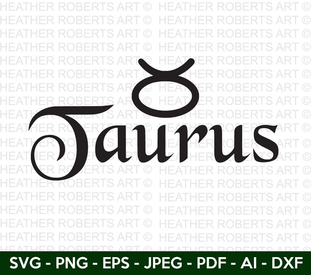 Taurus SVG, Taurus Zodiac Svg, Zodiac Signs SVG, Astrology Signs Svg ...