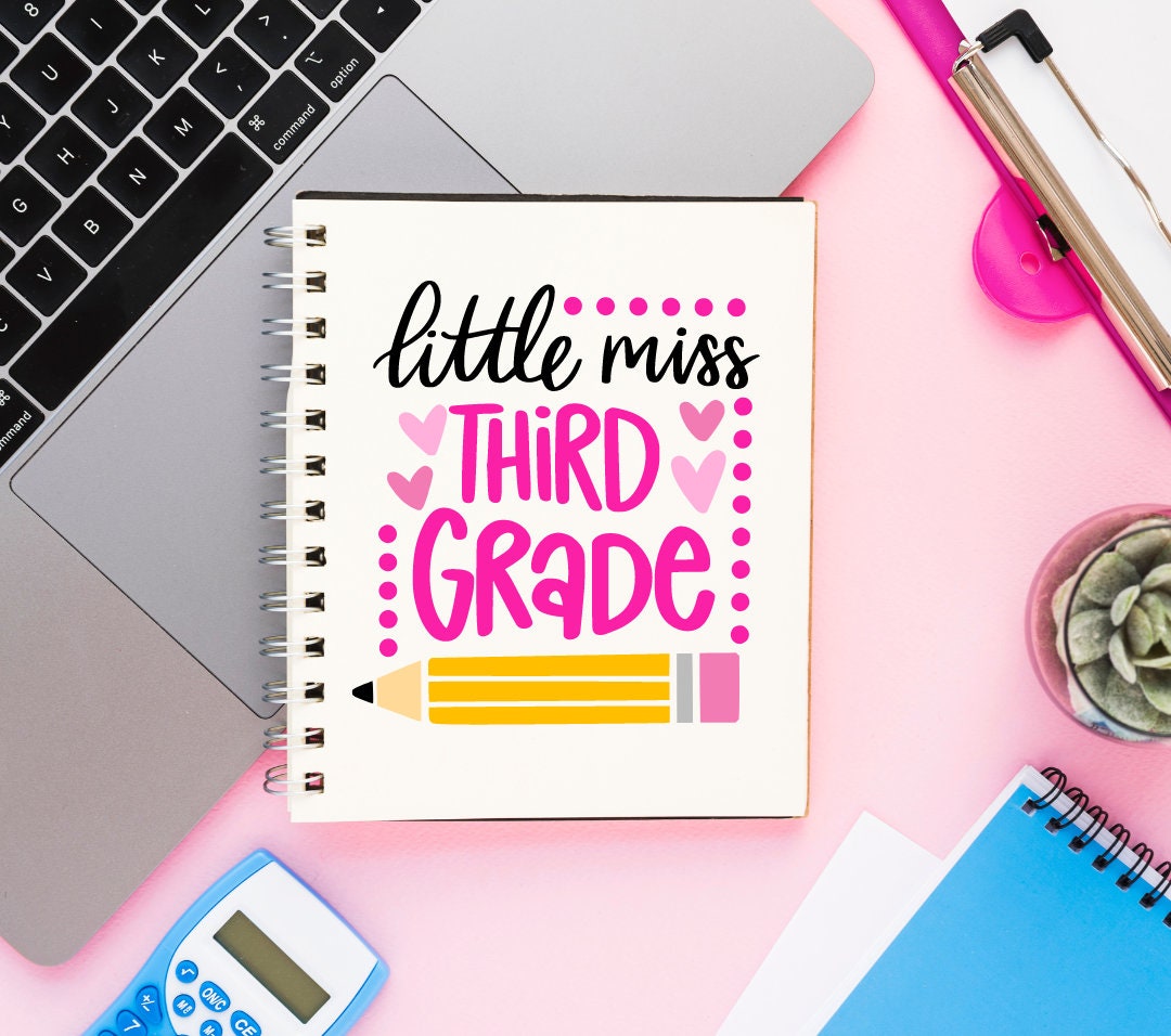 Little Miss Third Grade SVG: Back to School Shirt, Teacher Cut File ...