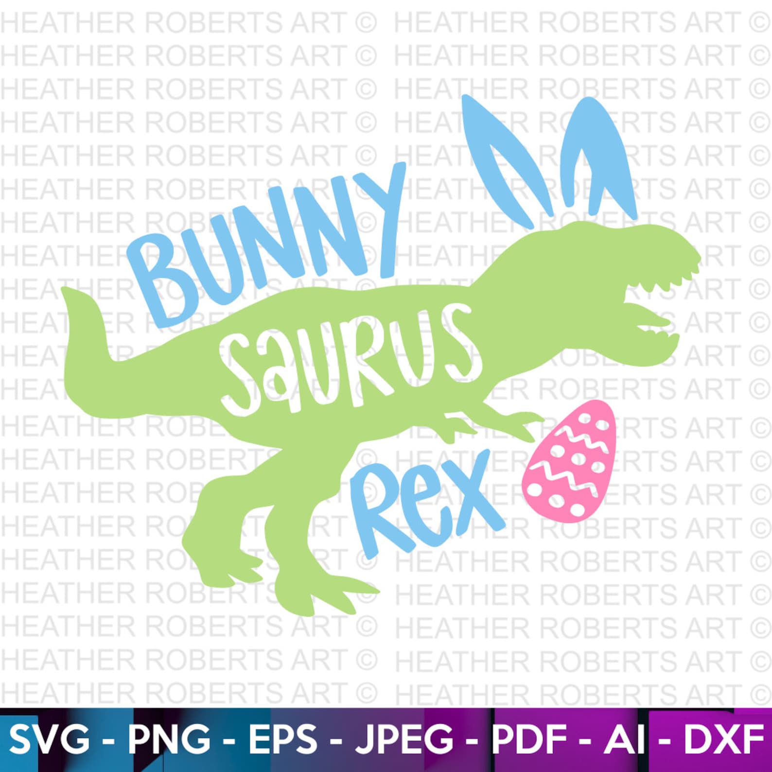 Bunny Saurus Rex SVG Easter SVG Easter Svg for Kids Easter - Etsy