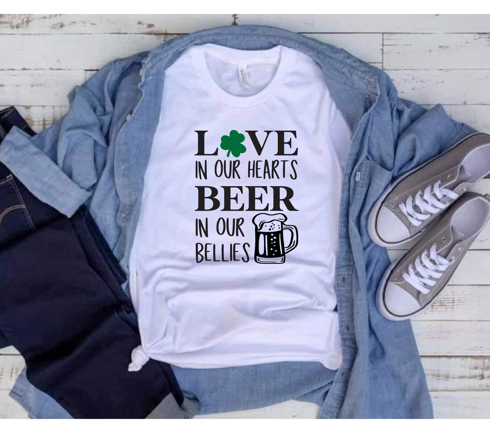 Beer in Our Bellies SVG Shamrock SVG St. Patrick's Day - Etsy