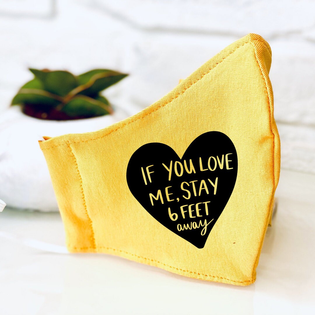 If You Love Me Stay Six Feet Away SVG Quarantined | Etsy