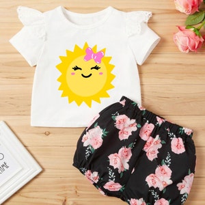 Cute Sun Clipart SVG, Sun SVG, Sun Clipart SVG, Summer Svg, Baby Kids ...