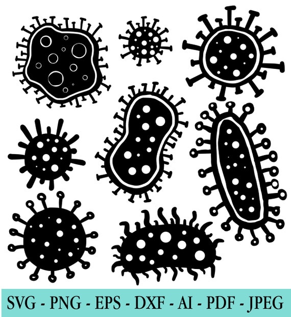 Virus SVG Bundle Social Distancing Svg Germs Svg Stay - Etsy UK