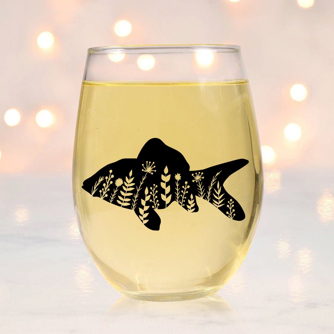 Floral Gold Fish SVG Fish SVG Floral Fish SVG Gold Fish | Etsy