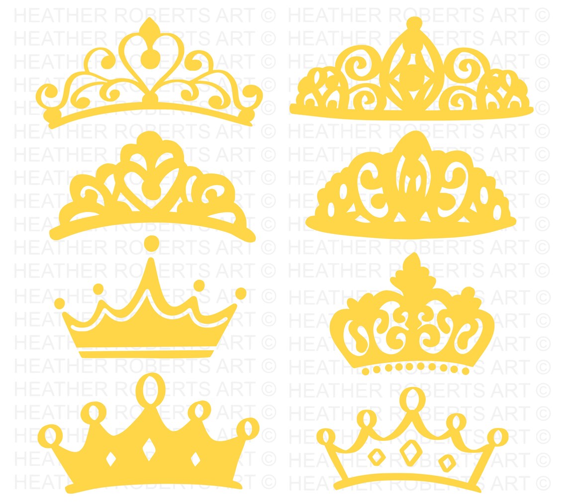 Krone SVG-Bundle, Kronen-Svg, Tiara-Svg, Königin-Tiara-Svg, Prinzessin ...