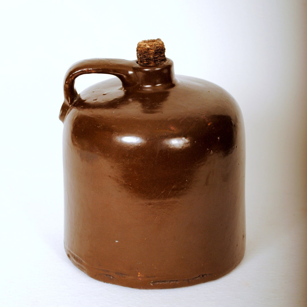 Vintage Crockery Jug With Corn Cob Stopper - Etsy