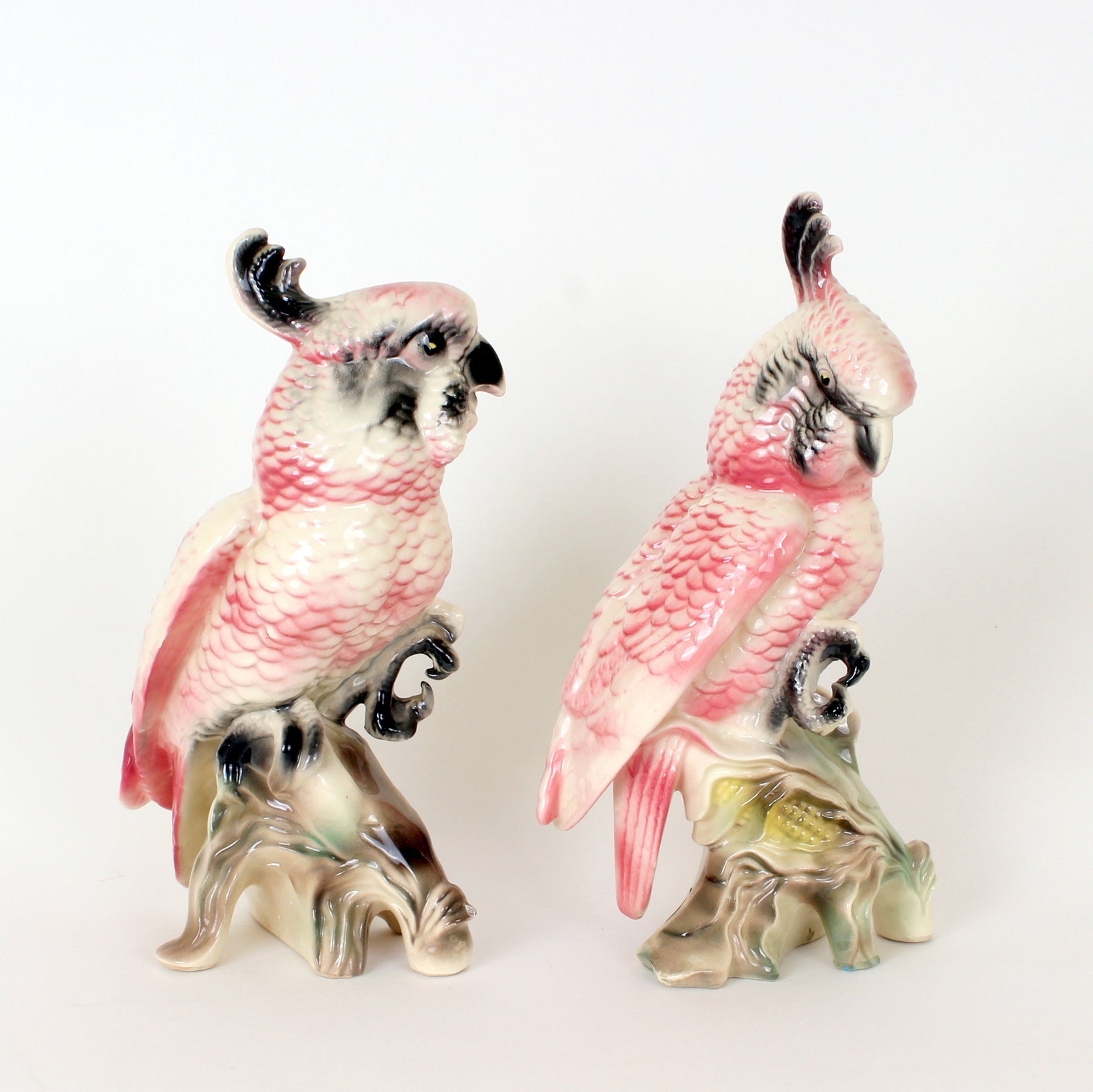 Vintage Porcelain Cockatoo Ceramic Figurines by Ball Brothers - Etsy