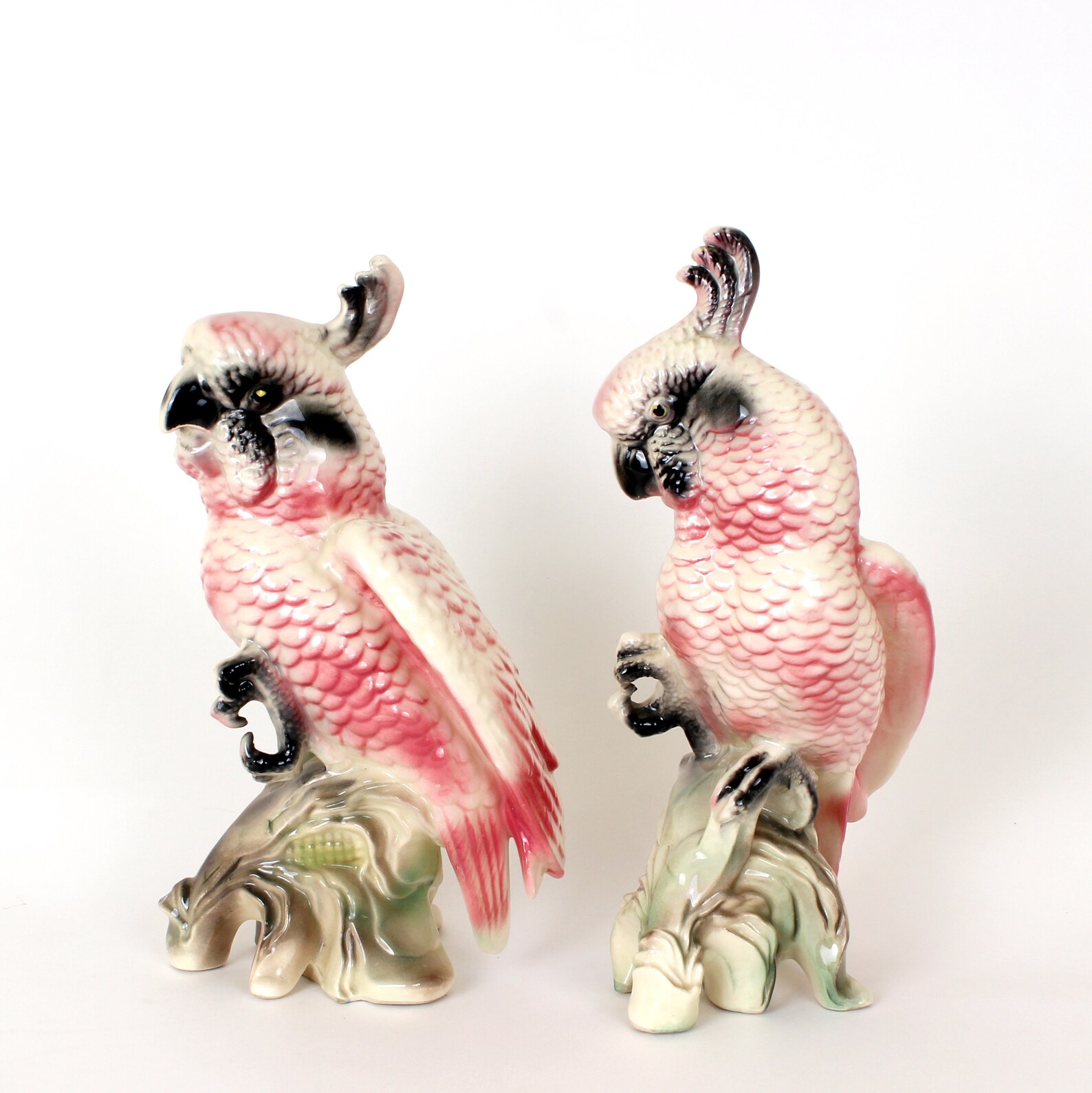 Vintage Porcelain Cockatoo Ceramic Figurines by Ball Brothers - Etsy