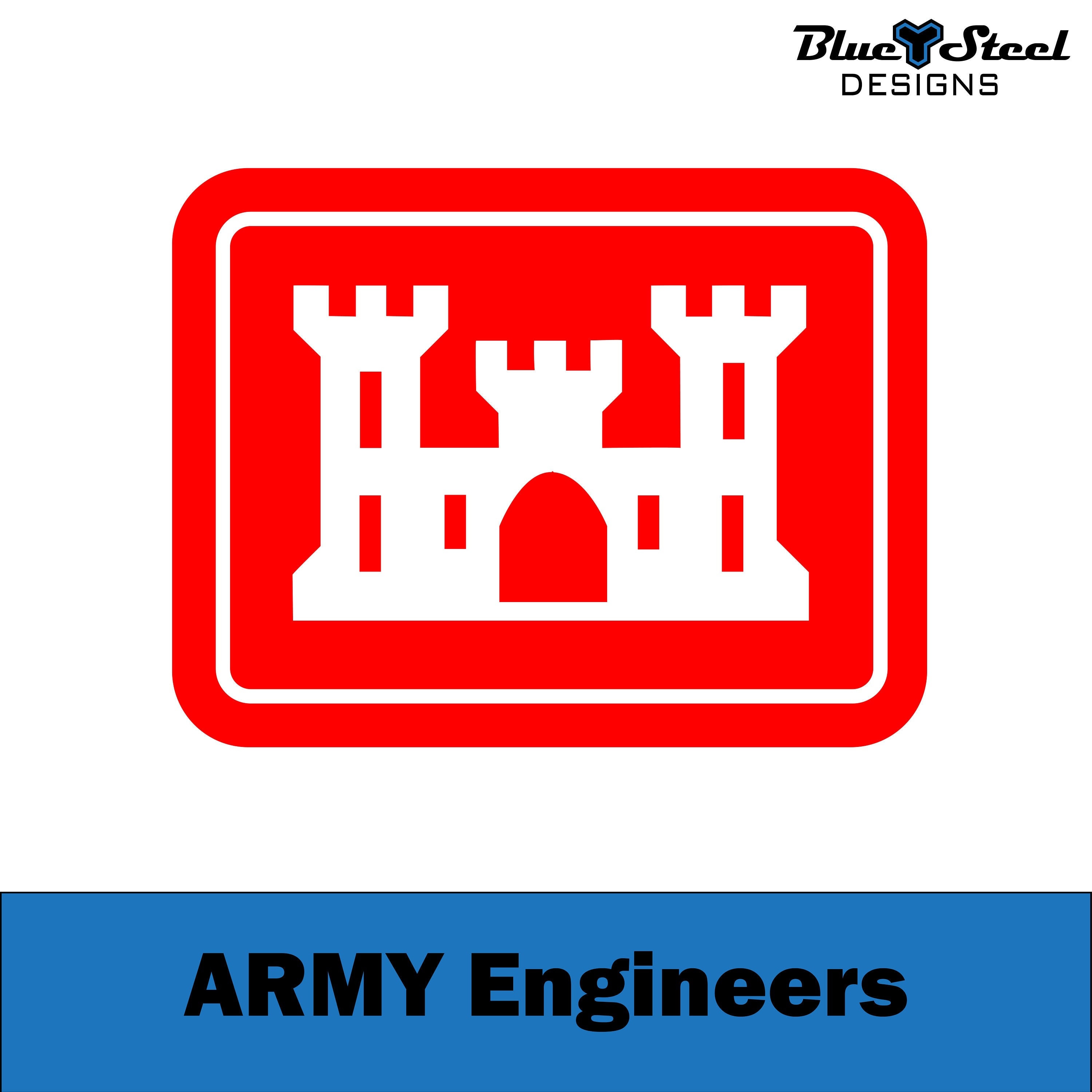 ARMY Engineers Decal Engineer Castle ARMY Castle | Etsy