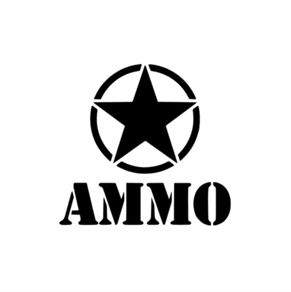 Ammo Vinyl Decal Custom Sizes and Several Colors Available - Etsy