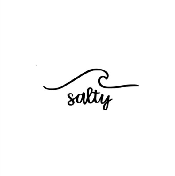 Salty Wave Vinyl Decal Custom Sizes and Several Colors | Etsy