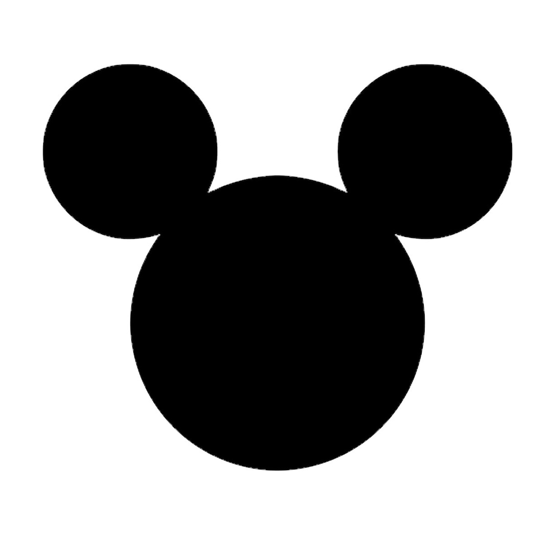 Mickey Mouse Head Silhouette - Vinyl Decal - Custom Sizes and Several ...