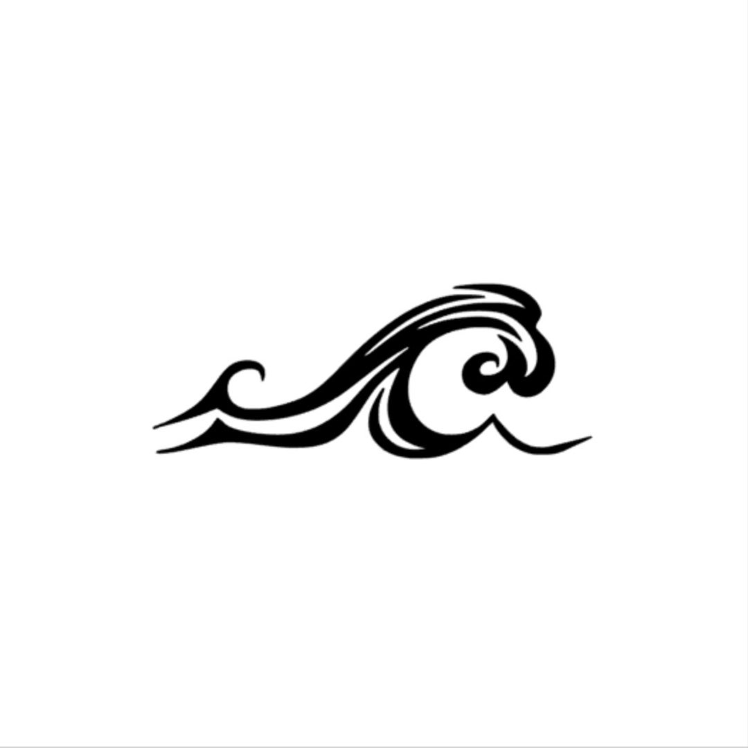 Ocean Waves - Vinyl Decal - Custom Sizes and Several Colors Available ...