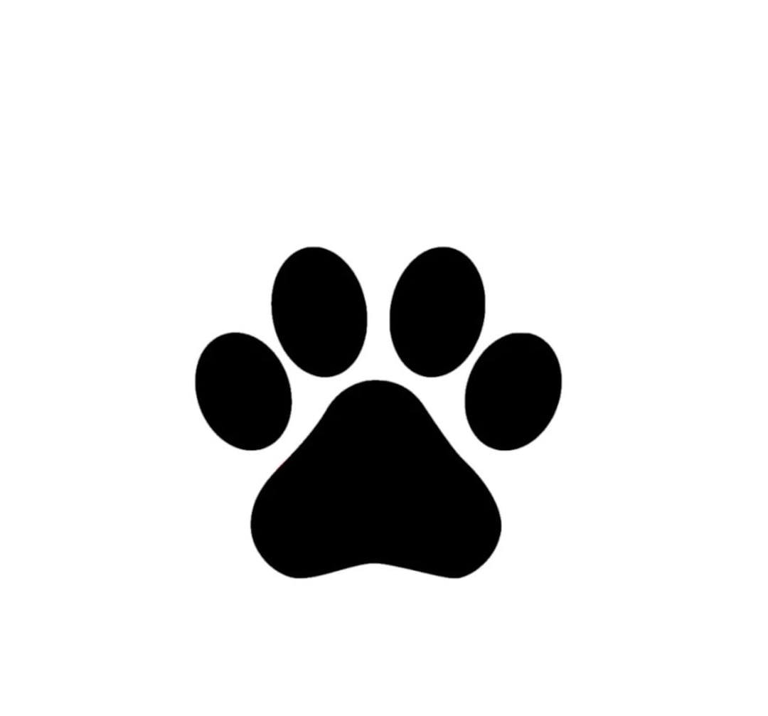 Paw Print - Vinyl Decal - Custom Sizes and Several Colors Available - Etsy