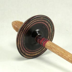 Natural Tip Tibetan Supported Spindle, Dyed Oak, Yarn Spindles, 32 ...