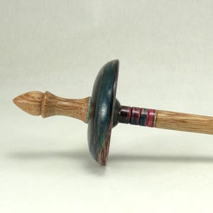 Natural Tip Tibetan Supported Spindle, Dyed Oak, Yarn Spindles, 32 ...