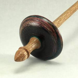 Natural Tip Tibetan Supported Spindle, Dyed Oak, Yarn Spindles, 32 ...