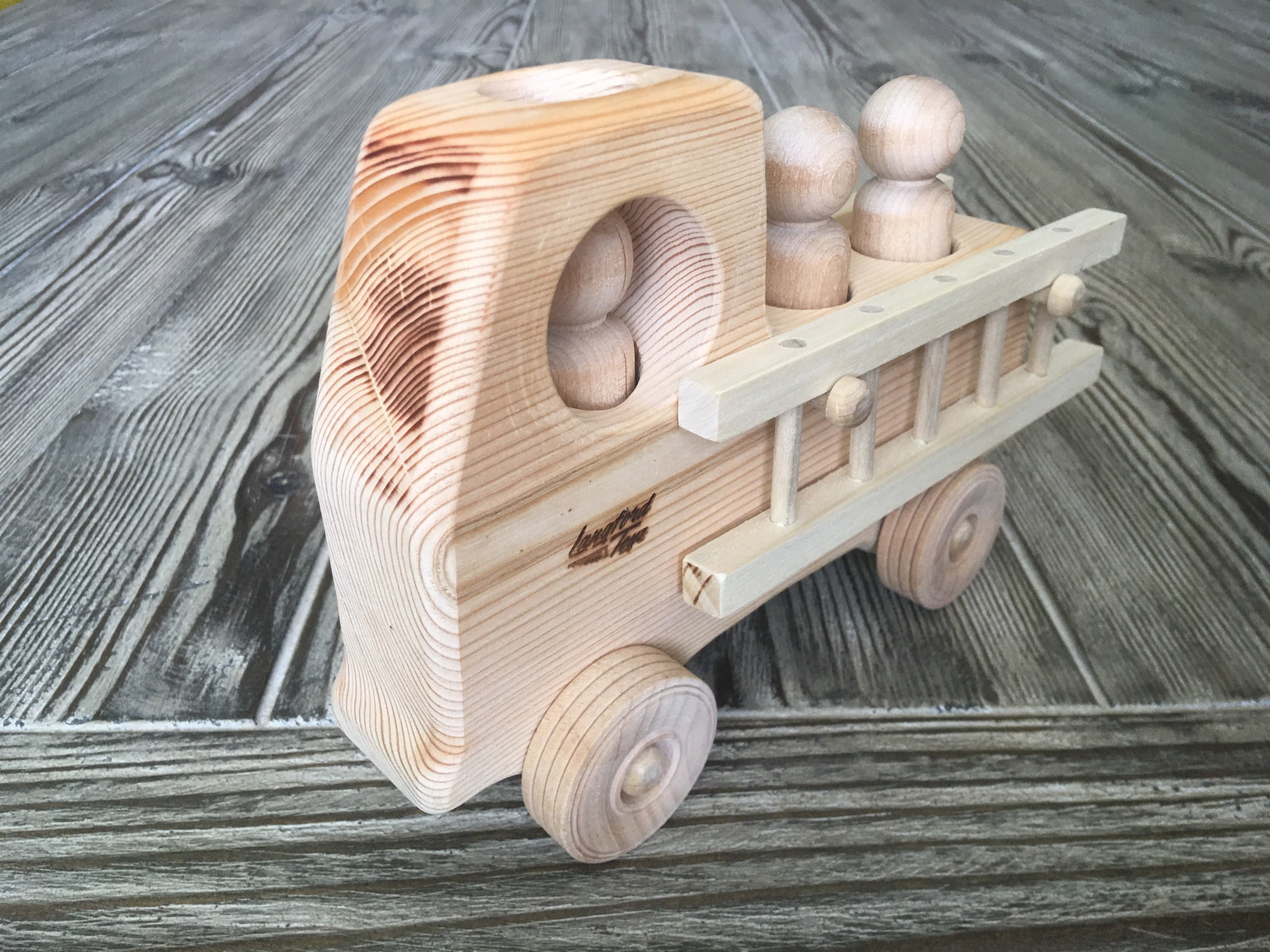 Wood Fire Engine - Etsy