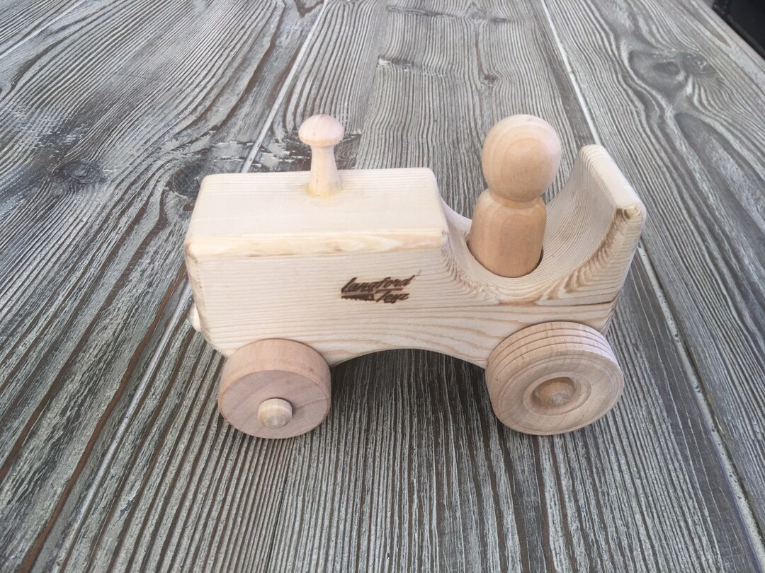 Wooden Tractor - Etsy