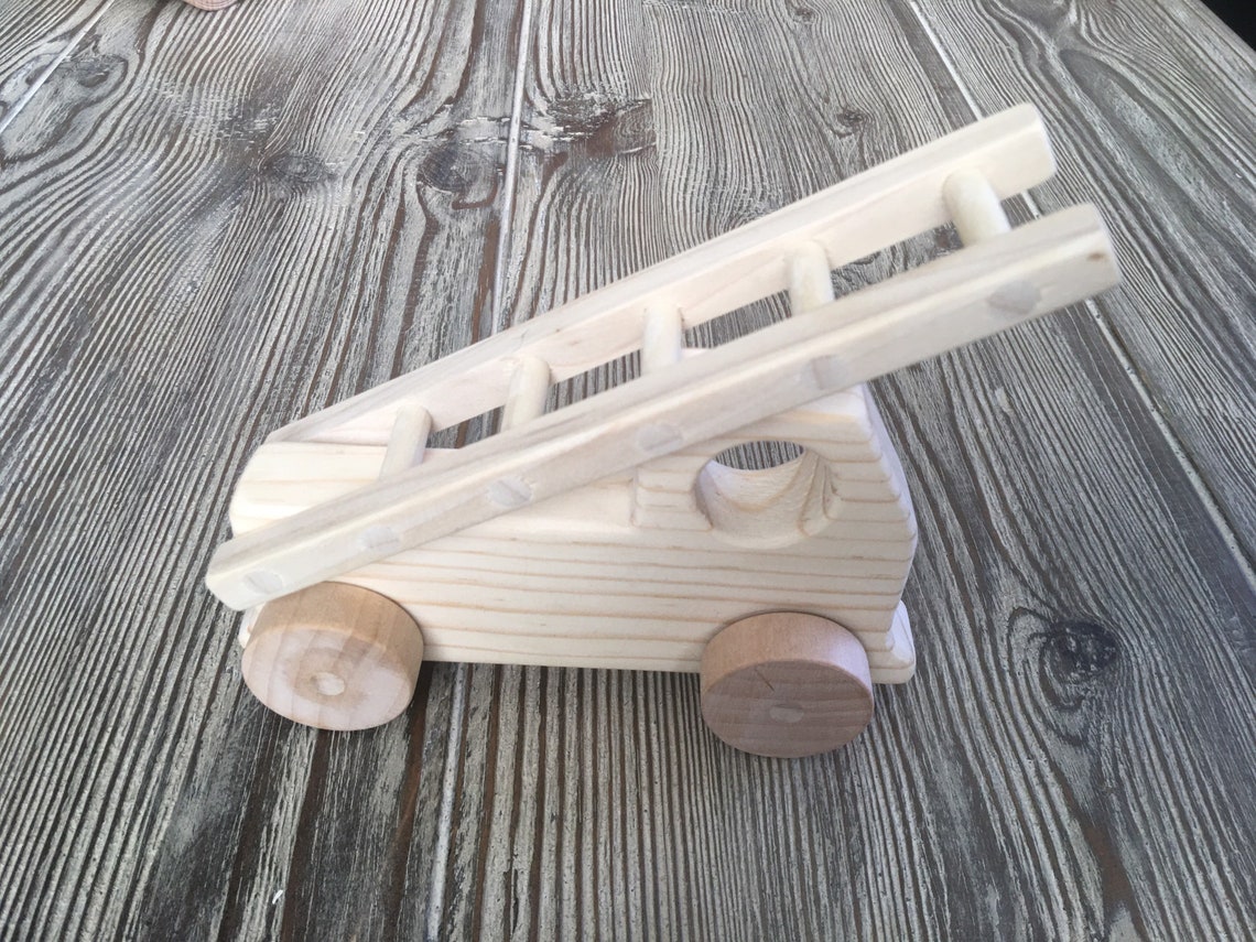 Wooden Fire Truck - Etsy